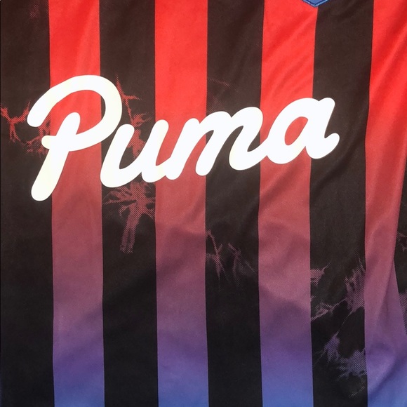 Puma | Shirts | New Puma Acid Bleach Soccer Jersey | Poshmark